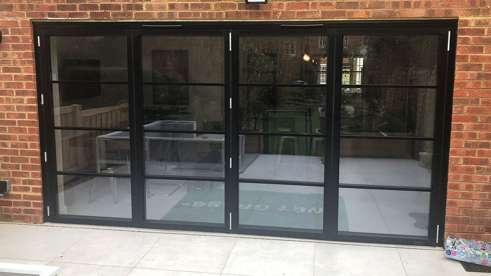 Bifold Doors with Astragal Bars & Crittall effect